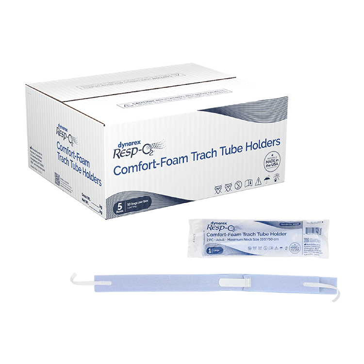 Dynarex Comfort-Foam Trach Tube Holder, 2-Piece (50 Count) – Quick Aid ...